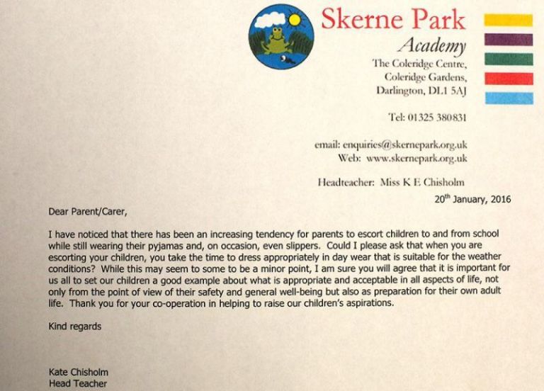 Pajama Day At School Letter To Parents