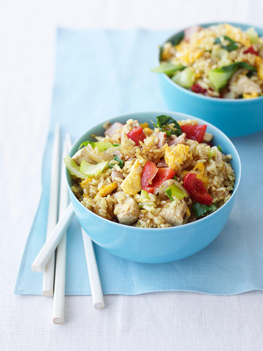 Singapore-Style Chicken Fried Rice Recipe